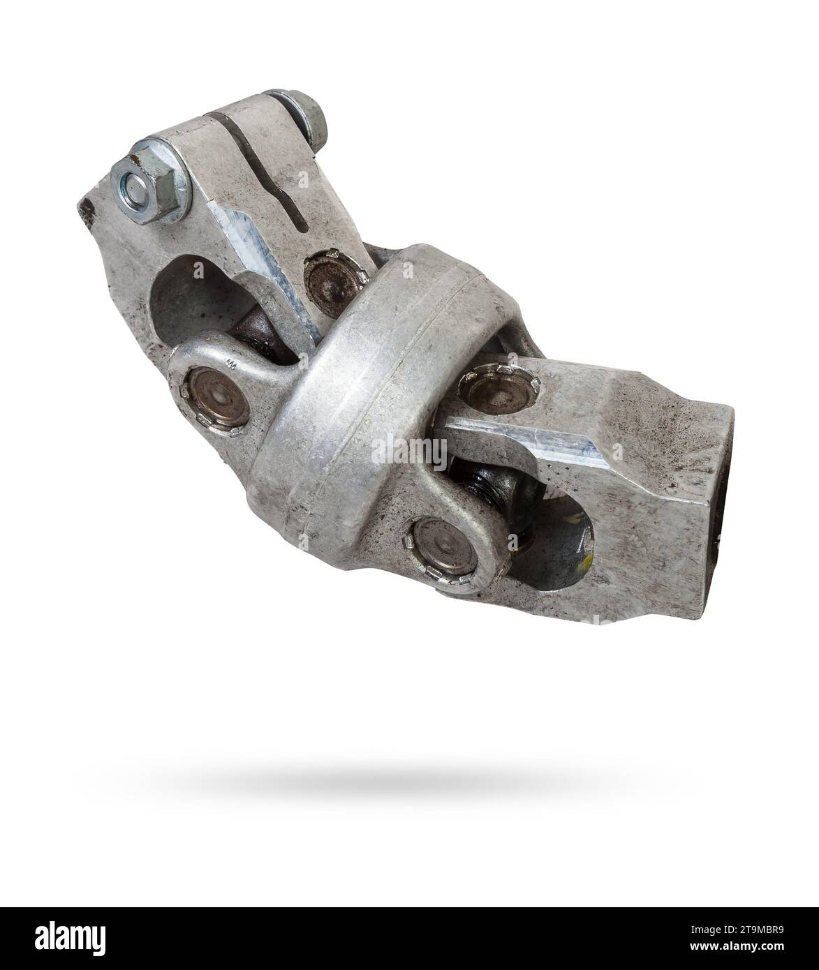 The spare part of the car is a metal steering propeller shaft with ...