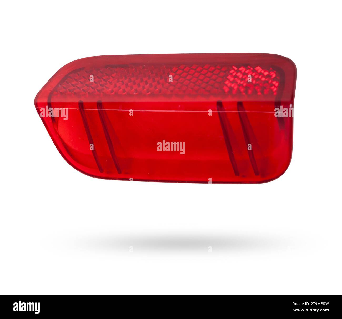 A transparent plastic red shade for illuminating the interior on a ...