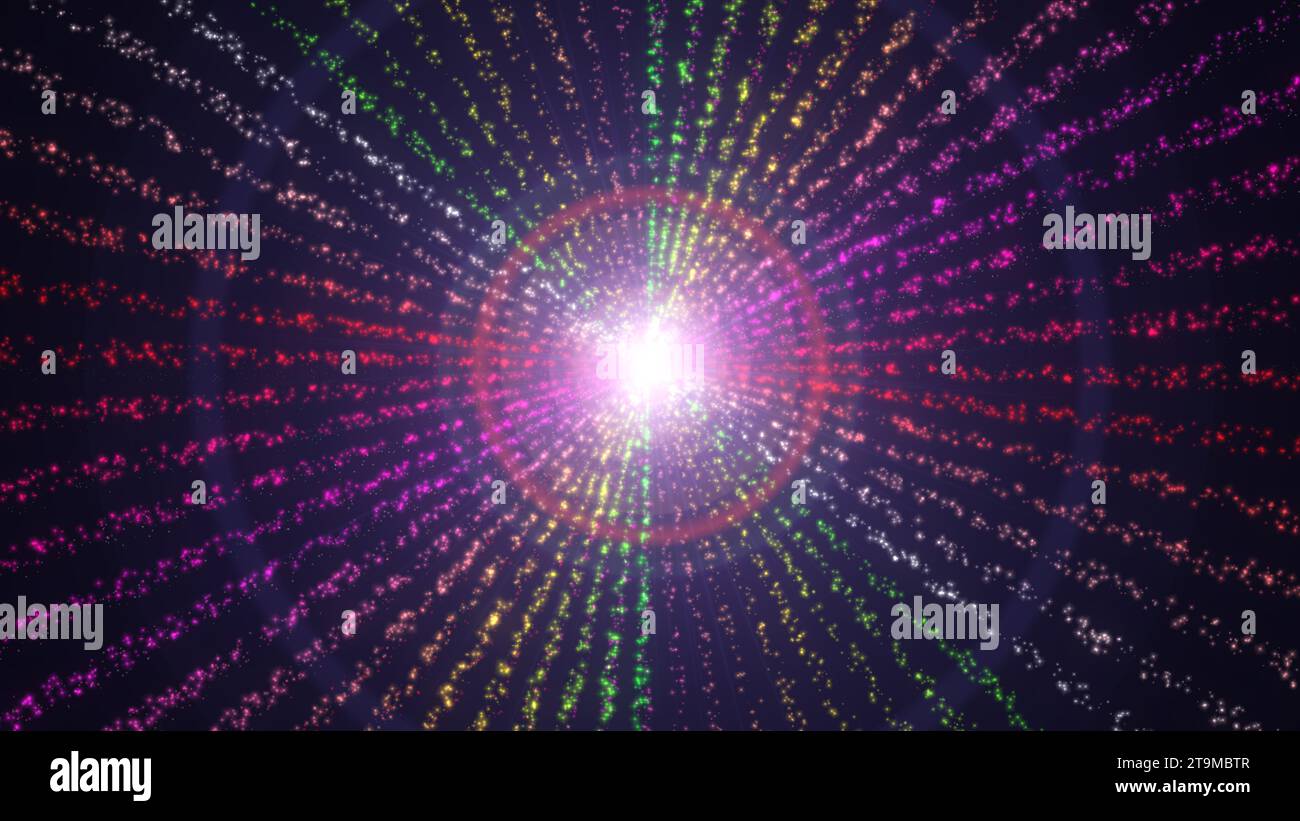 particle laser light color ray illustration render Stock Photo - Alamy