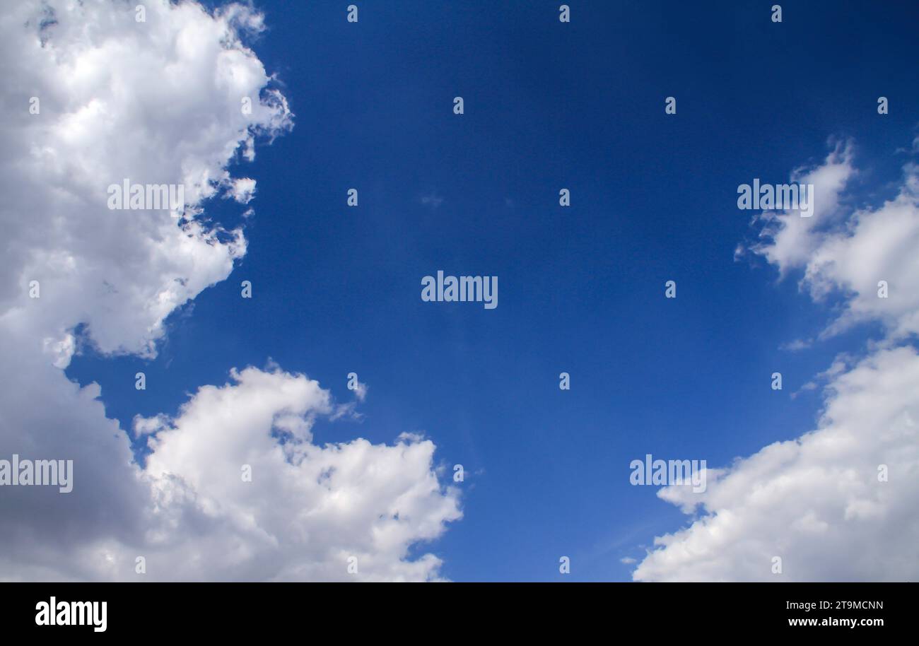 Beautiful blue sky and clouds natural background landscape Stock Photo ...