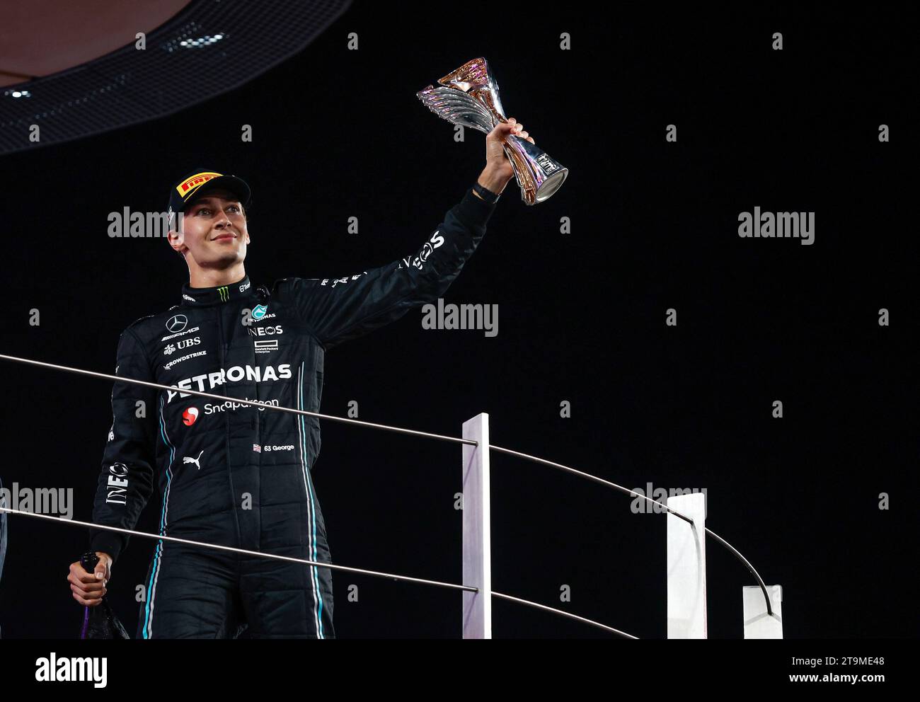 Abu Dhabi, United Arab Emirates. 26th Nov, 2023. #63 George Russell ...