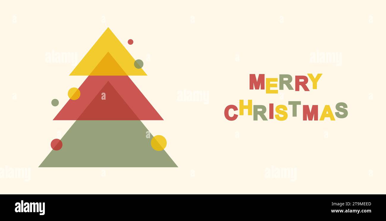 Christmas tree decorations horizontal Stock Vector Images - Alamy