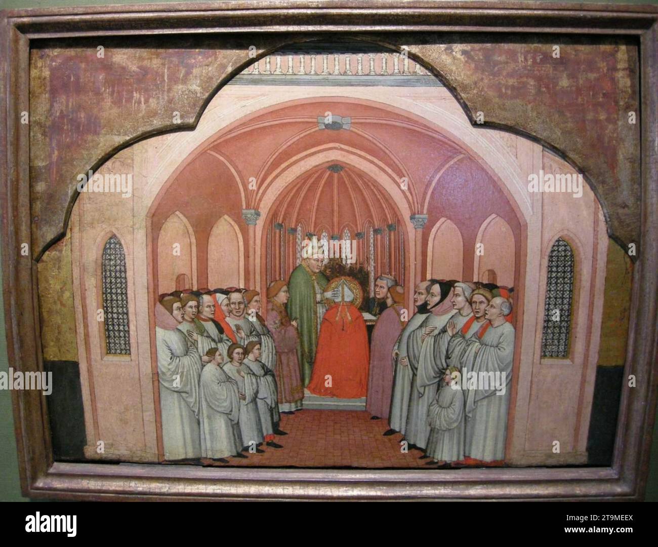 The Consecration of St Eligius 1390s by Martino Da Verona Stock Photo ...