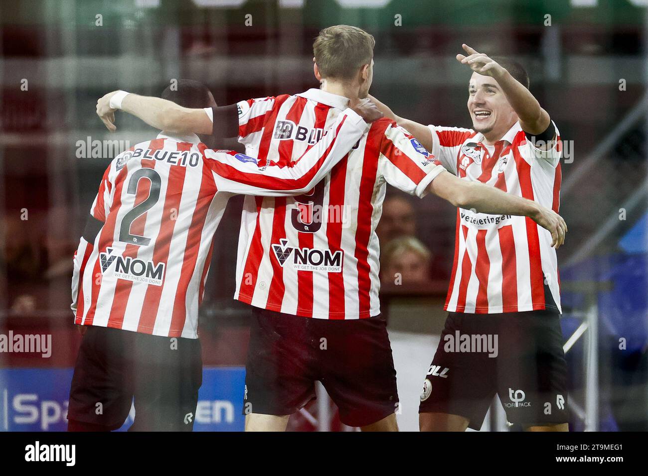 ROTTERDAM - (l-r) Said Bakari of Sparta Rotterdam, Tobias Lauritsen of ...