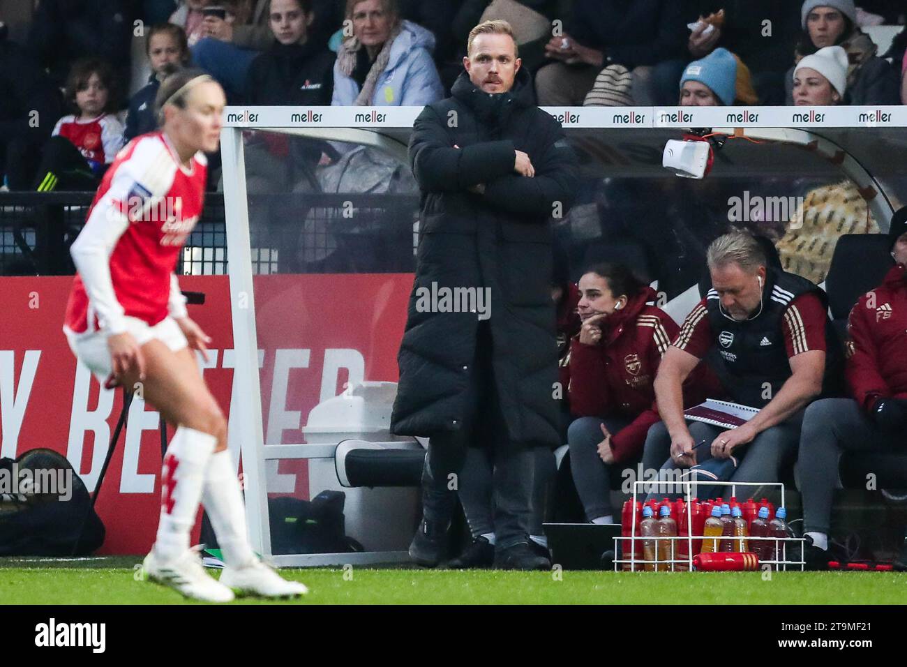 Borehamwood, England, United Kingdom on 26 November 2023. Arsenal ...