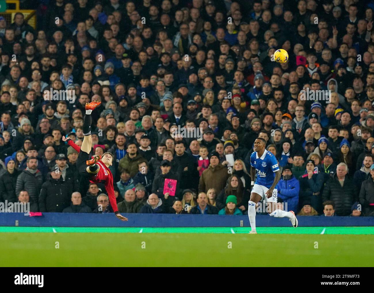 Liverpool, UK. 26th Nov, 2023. Alejandro Garnacho of Manchester United ...