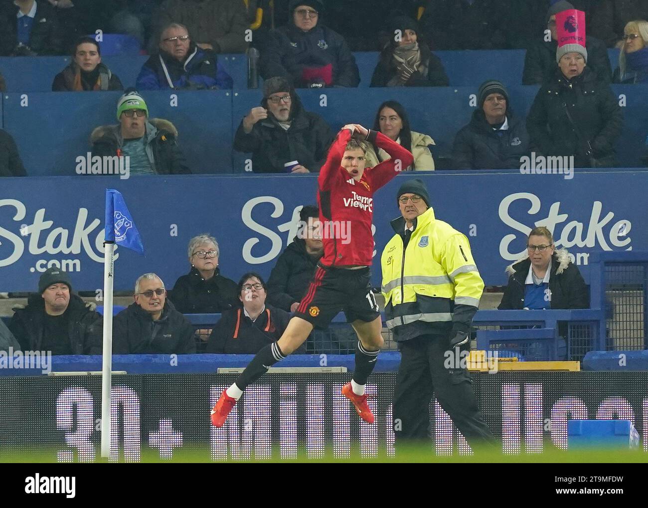 Garnacho everton goal hi-res stock photography and images - Alamy