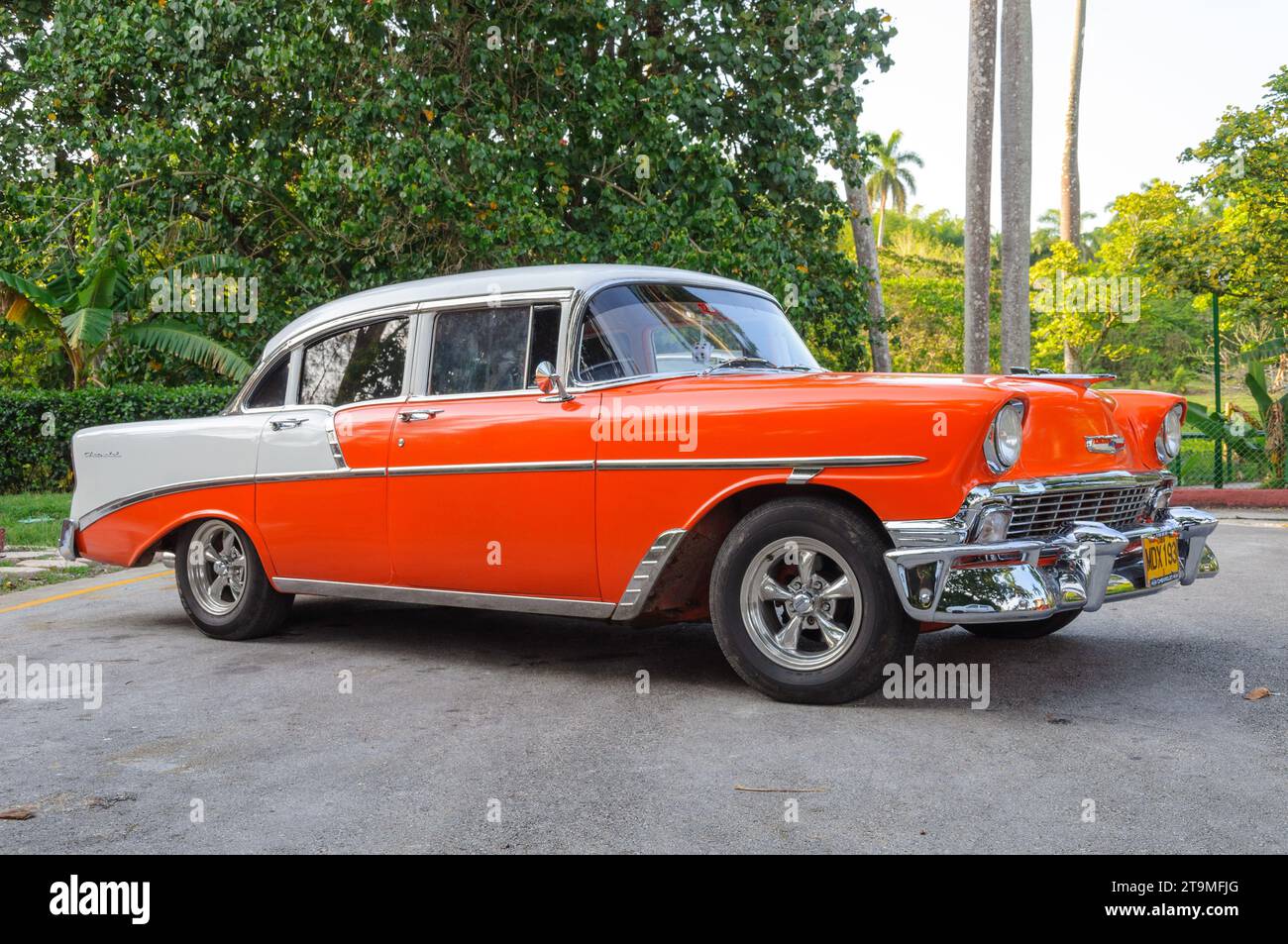 Chevrolet 1957, old vintage American car in Cuba Stock Photo - Alamy