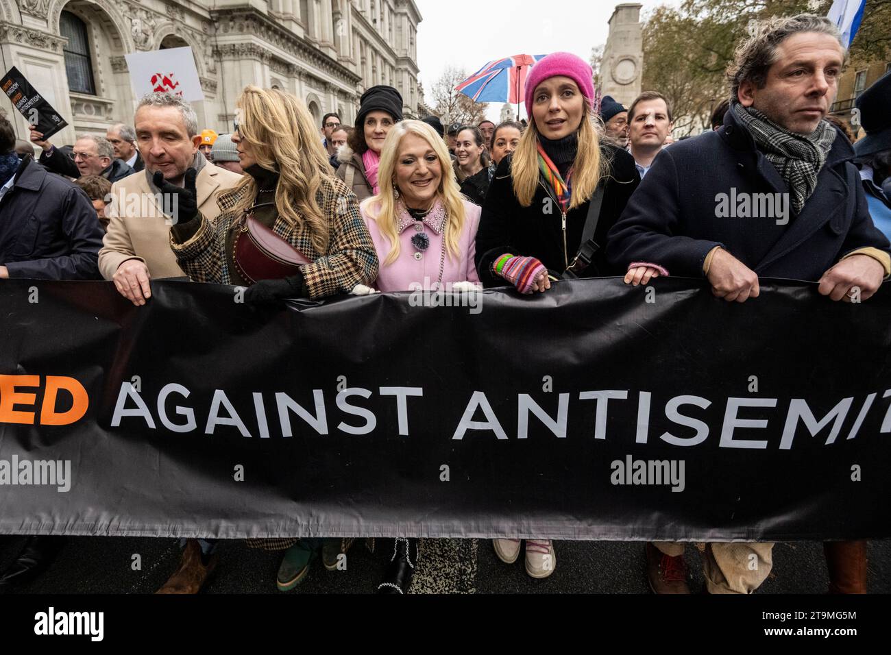 London, UK. 26 November 2023. Eddie Marsan, Vanessa Feltz and Rachel ...