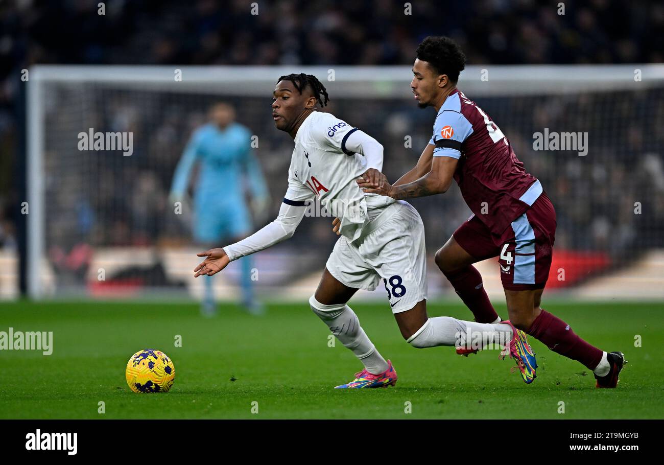 London, UK. 26th Nov, 2023. Destiny Udogie (Tottenham) goes past ...