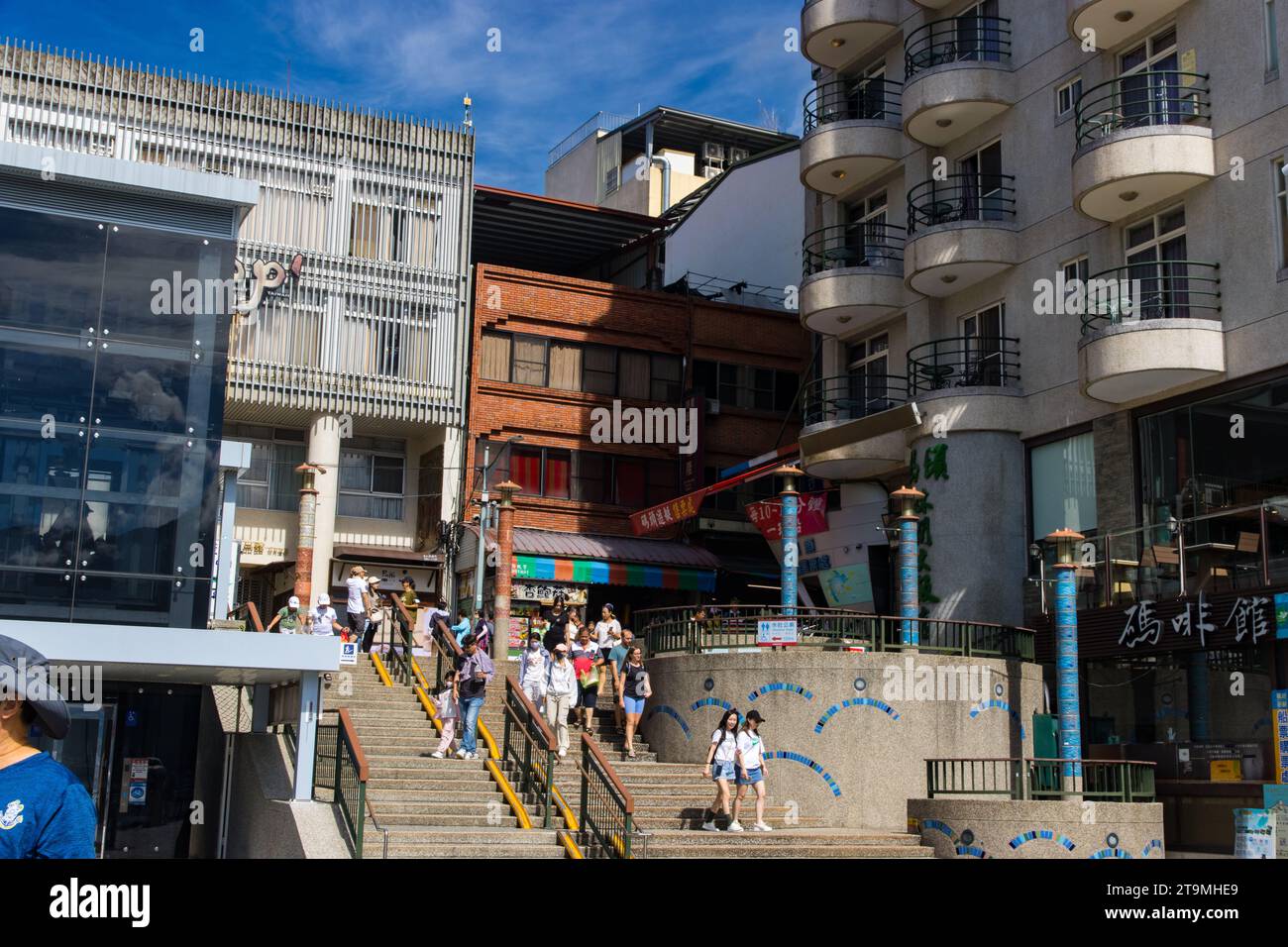 Sun Moon Lake, Yuchi, Taiwan - October 9, 2023: Market and Sights with ...