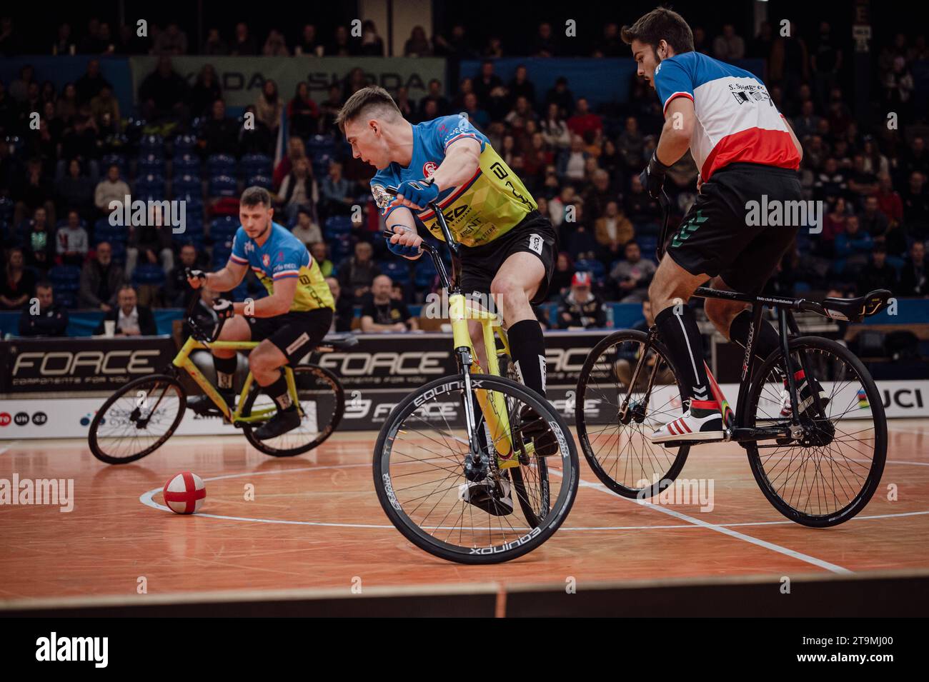 Cycleball Worldcup 2023 Final, Radek Adam (left back), Tomas Horak ...