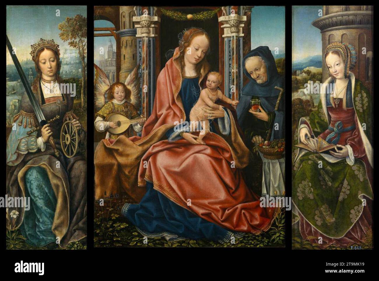 Triptych 1510s by Master Of Frankfurt Stock Photo - Alamy