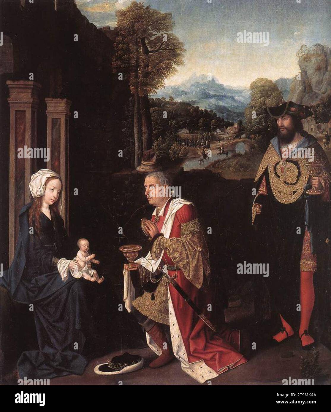 Adoration of the Magi - by Master Of Hoogstraeten Stock Photo - Alamy