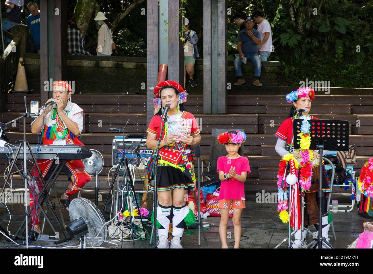 Sun Moon Lake, Yuchi, Taiwan - October 9, 2023: Taiwanese indigenous ...