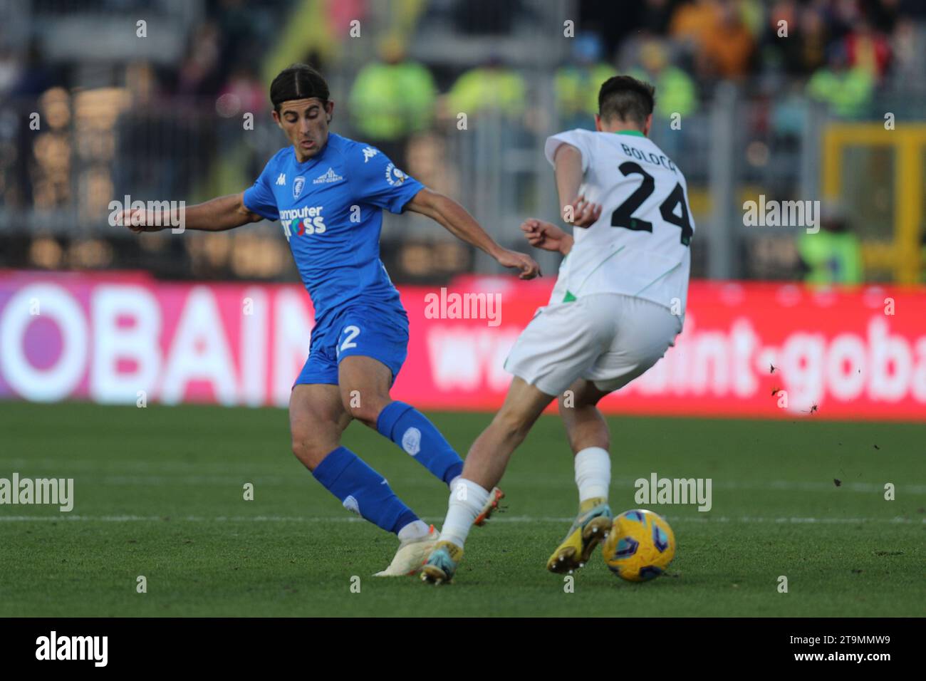Filippo Ranocchia (Empoli)Daniel Boloca (Sassuolo) during the Italian ...
