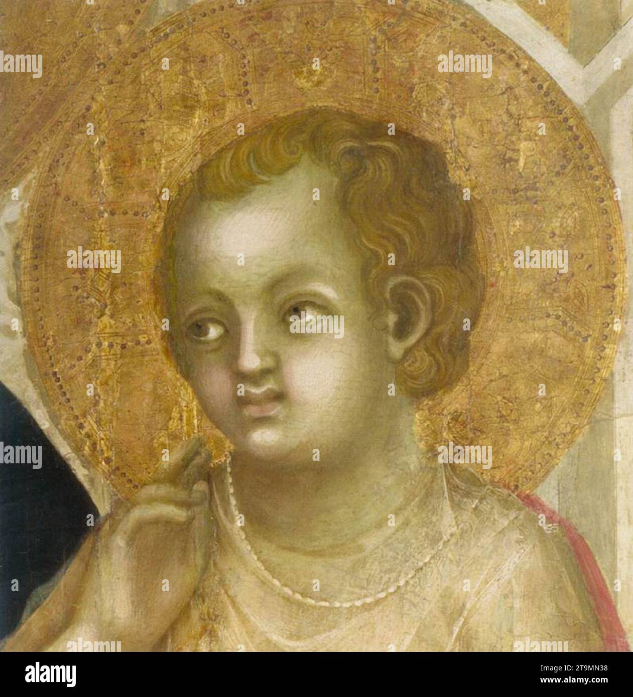 The Virgin and Child with Six Angels (detail) 1310-15 by Master Of The ...