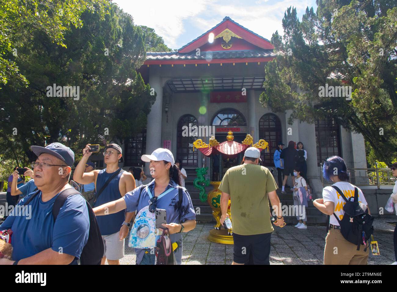 Sun Moon Lake, Yuchi, Taiwan - October 9, 2023: Xuanguang Temple in Sun ...