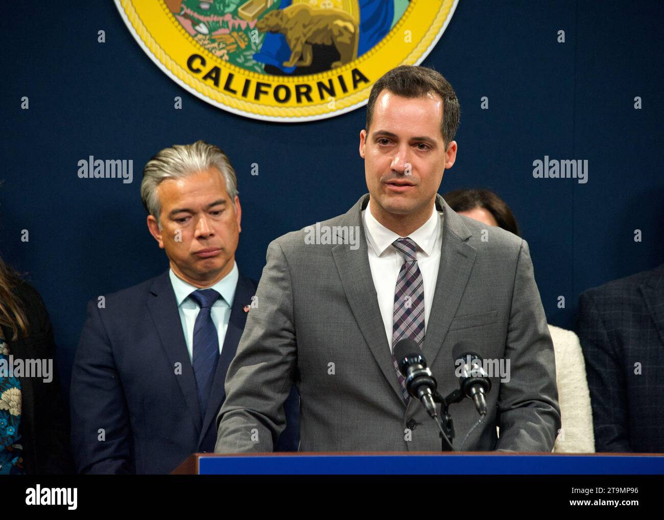 Sacramento, CA - Feb 1, 2023: Mike McLively the policy director of the ...