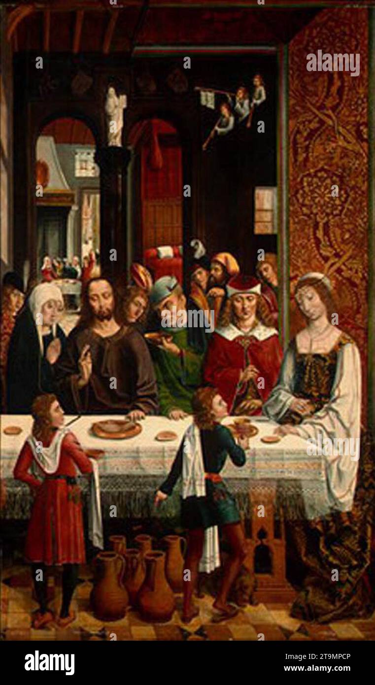 The Marriage at Cana c. 1495/1497 by Master Of The Catholic Kings Stock ...