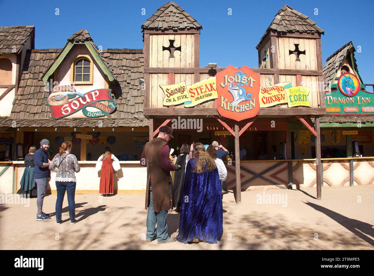 Gold Canyon, AZ - Feb 12, 2023: Participants at the Arizona Renaissance ...