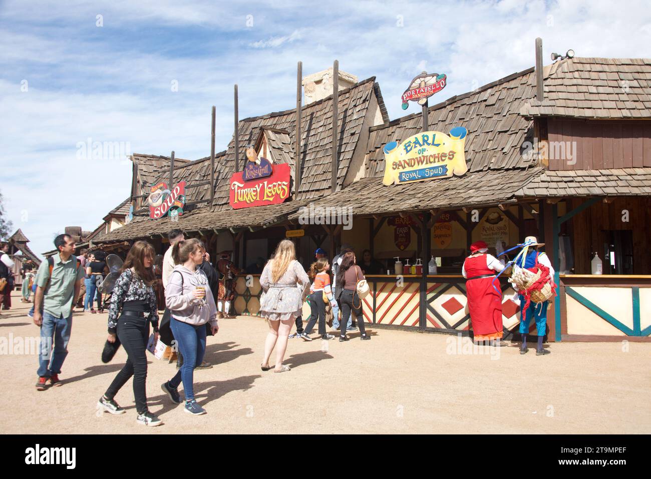 Gold Canyon, AZ - Feb 12, 2023: Participants at the Arizona Renaissance ...