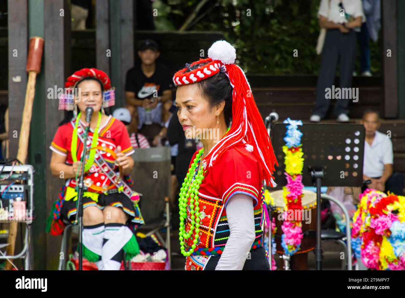 Sun Moon Lake, Yuchi, Taiwan - October 9, 2023: Taiwanese indigenous ...