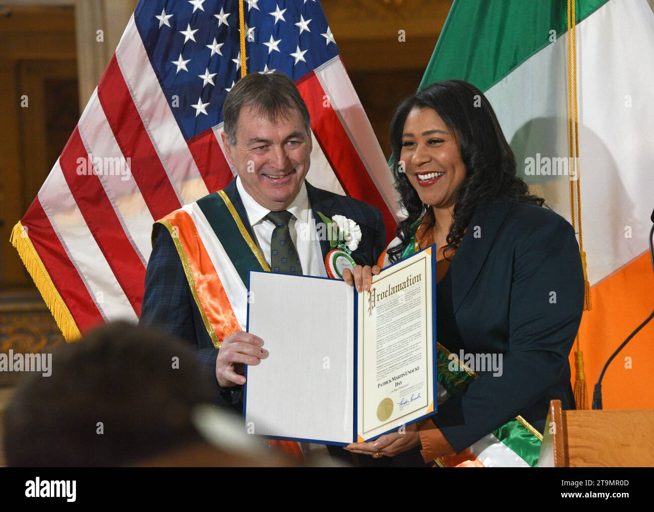 San Francisco, CA - March 3, 2023: Mayro London Breed presenting ...