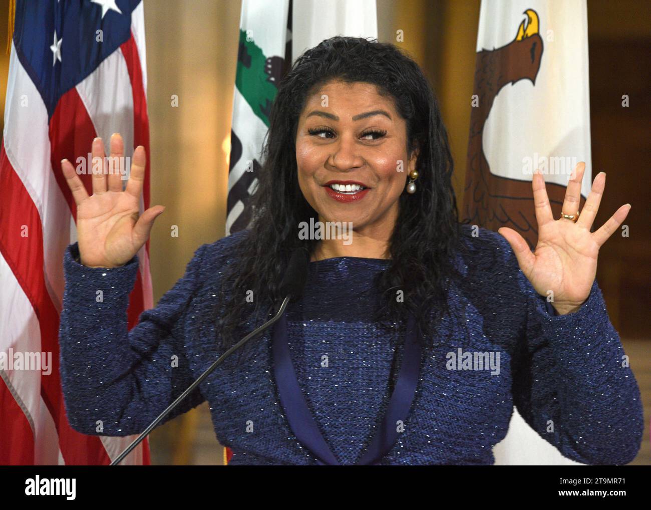 San Francisco, CA - March 8, 2023: Mayor London Breed with women ...