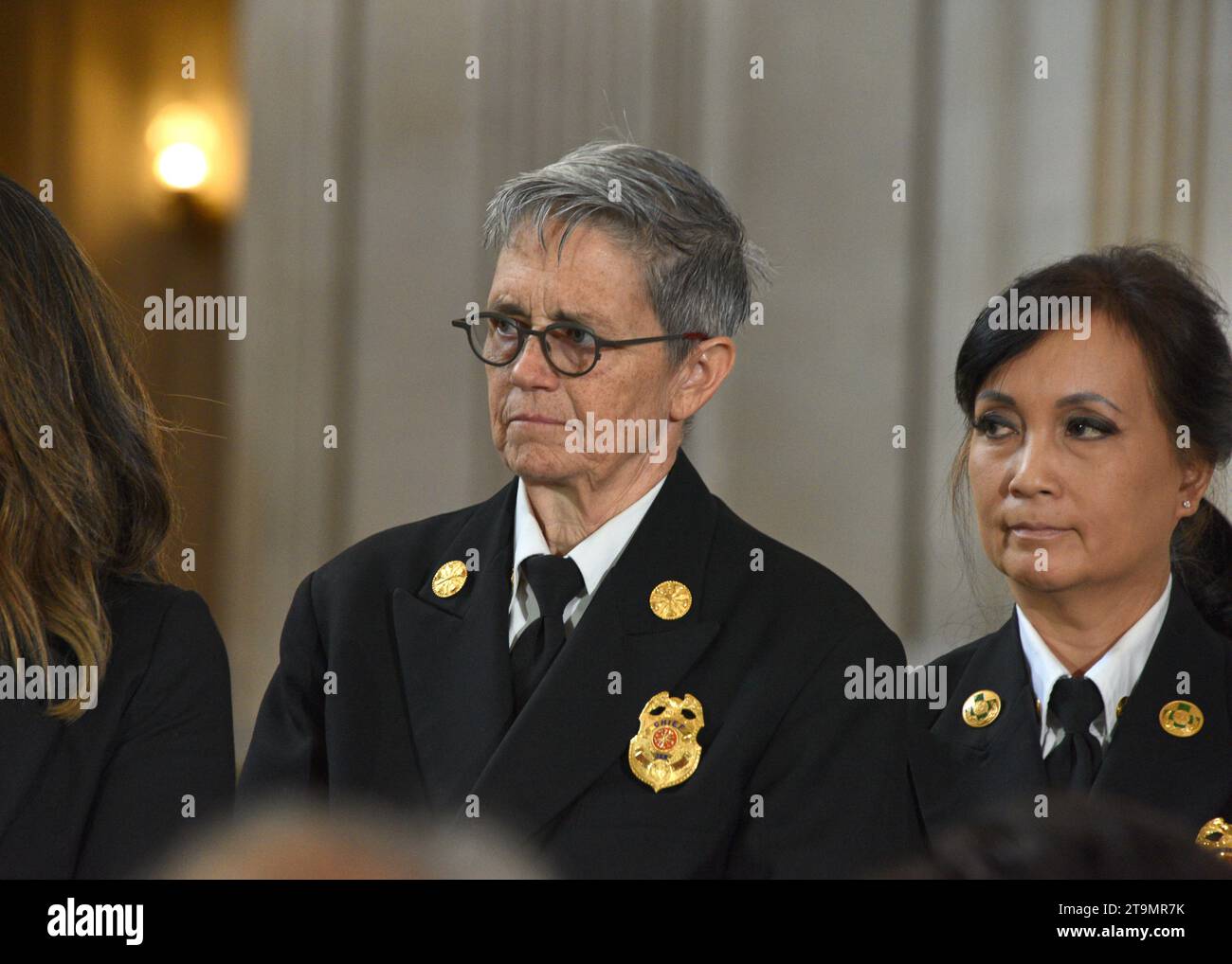San Francisco, CA - March 8, 2023: Fire Chief Jeanine Nicholson at the ...