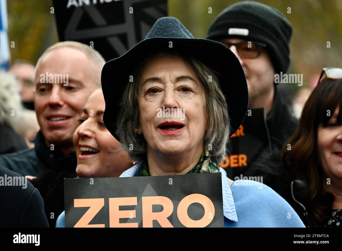 London, UK. Maureen Lipman, Robert Rinder, March Against Antisemitism ...