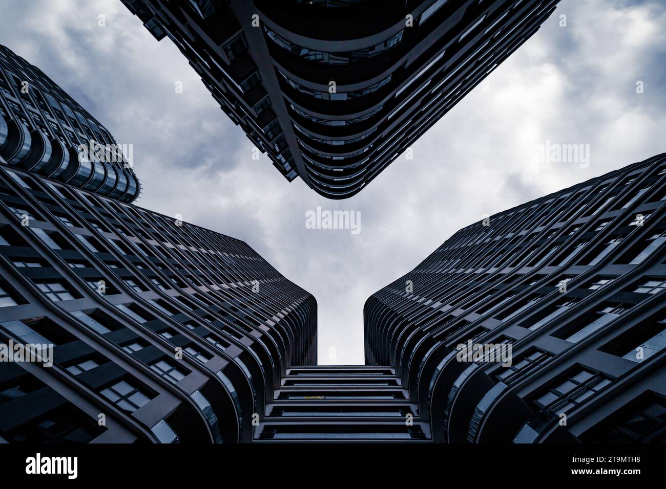 Modern architecture - looking up Stock Photo - Alamy