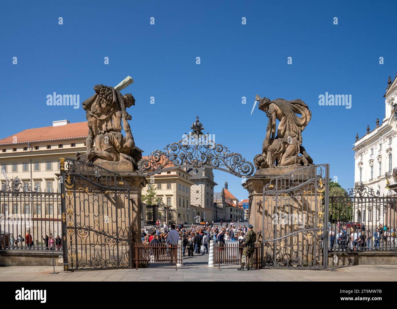 Prague, Bohemia – CZ – June 2, 2023 View of tourists visiting Prague ...
