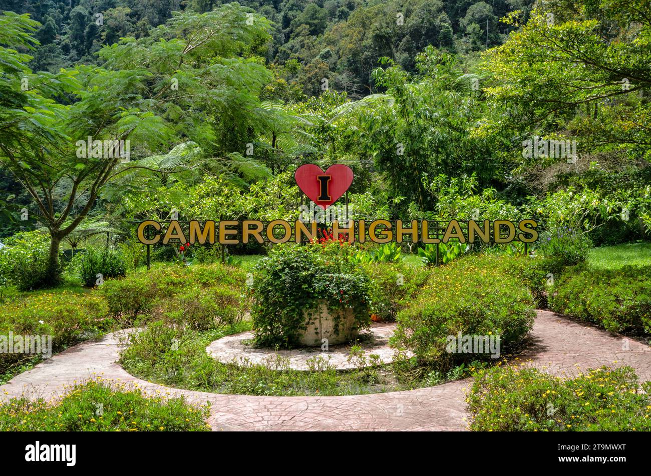 I love Cameron Highlands sign, Malaysia Stock Photo - Alamy