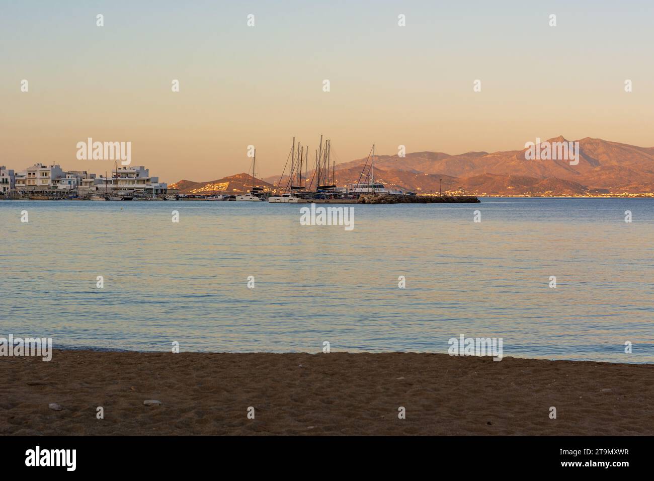 Piso Livadi, a picturesque resort with sandy Logaras beach on Paros ...