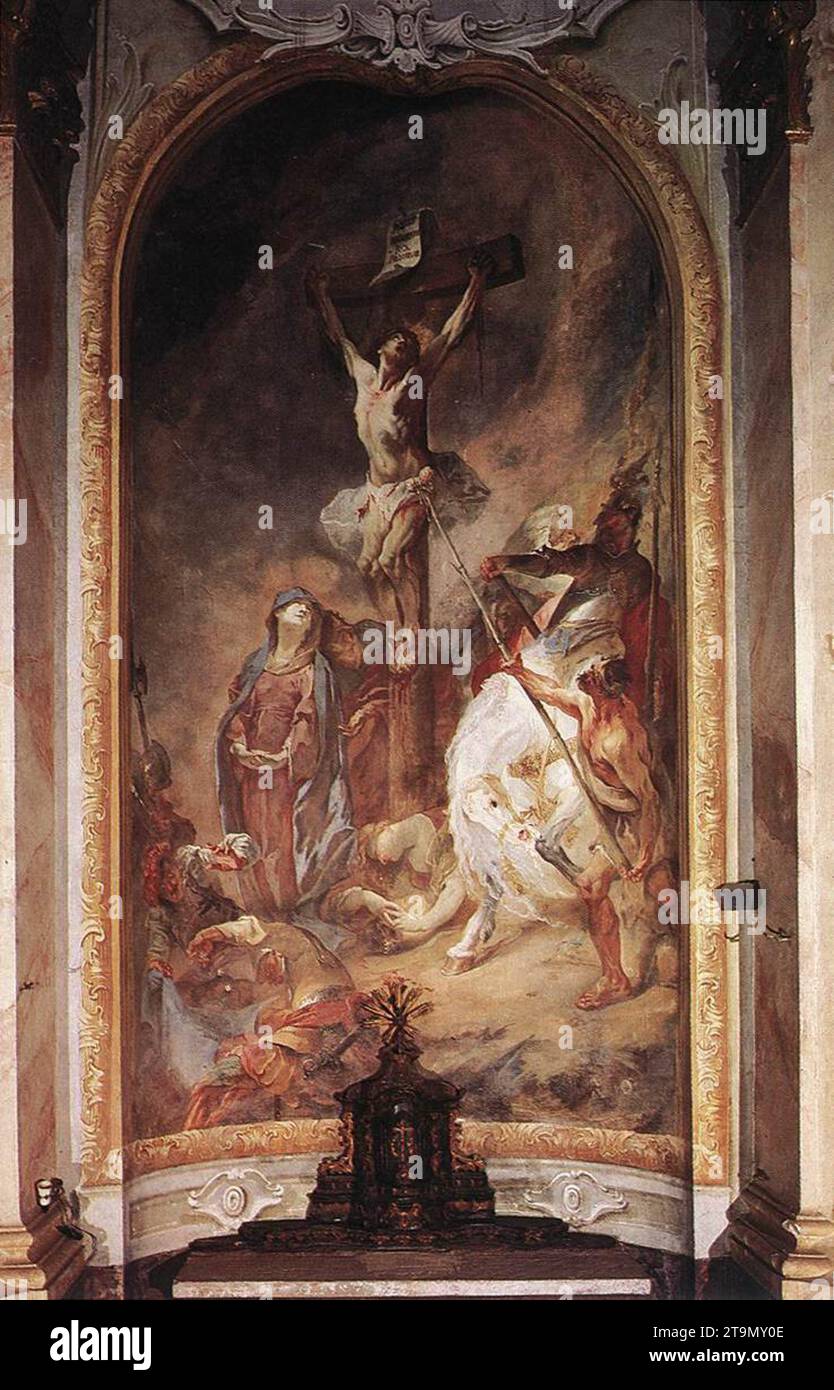 Crucifixion 1758 by Franz Anton Maulbertsch Stock Photo - Alamy