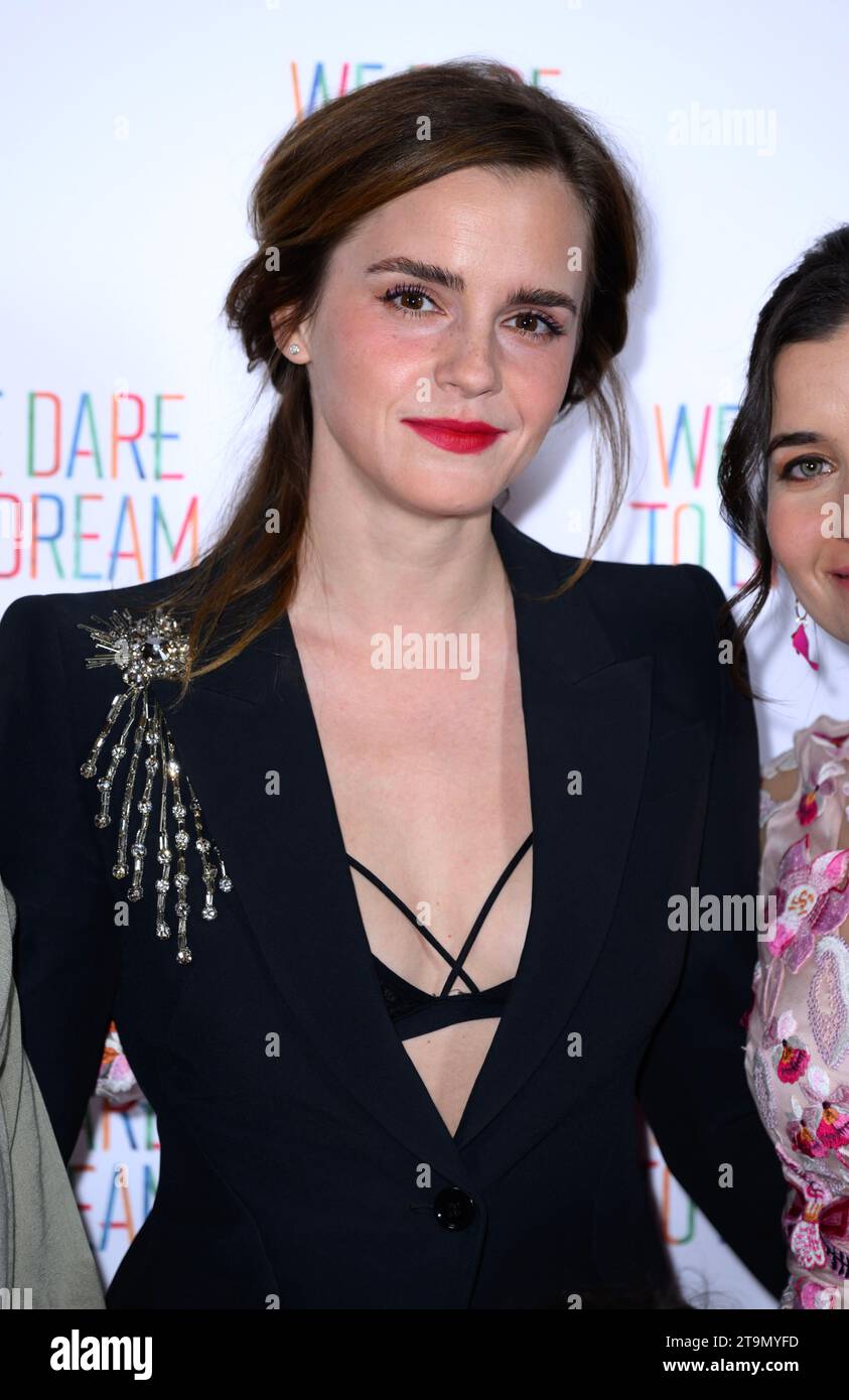 London, UK. November 26th, 2023. Emma Watson arriving at the We Dare To ...