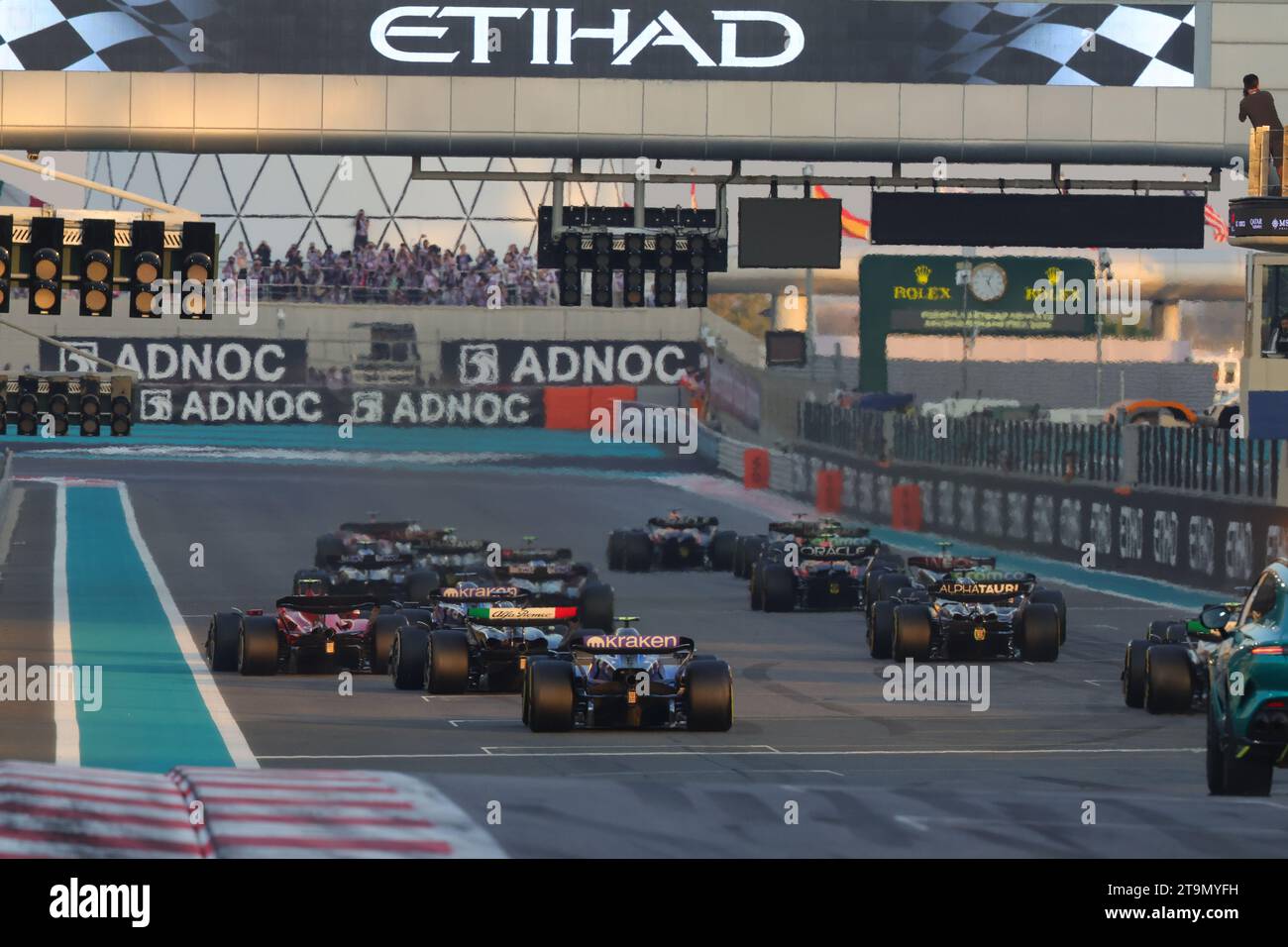 Start race during the 2023 Formula 1 Etihad Airways Abu Dhabi Grand ...