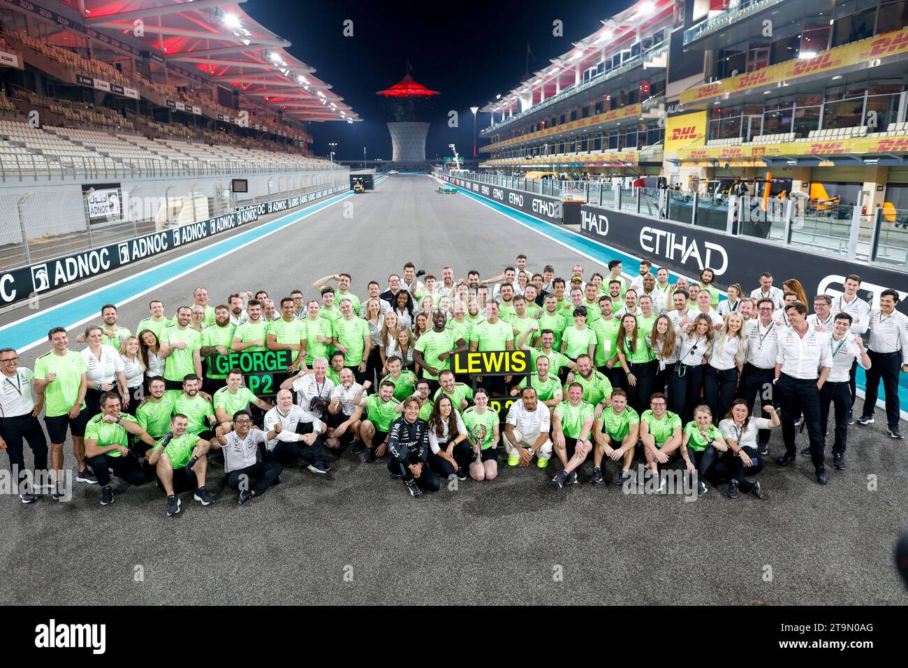 Abu Dhabi, United Arab Emirates. 26th Nov, 2023. Photo of the Mercedes ...