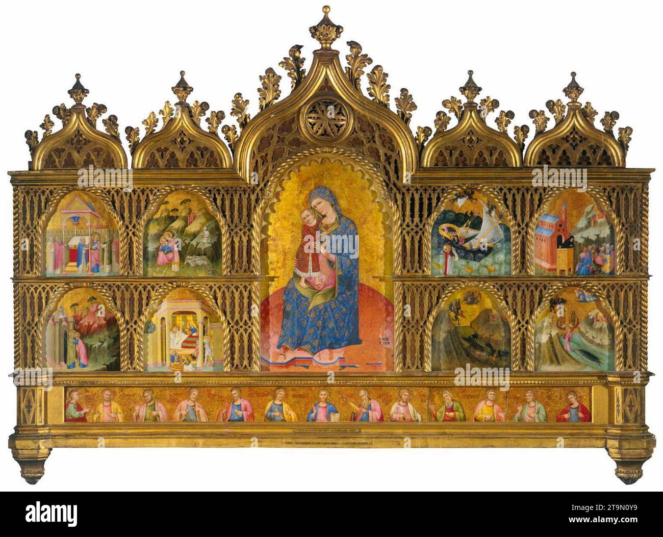 Altarpiece of the Virgin Mary c. 1410 by Meneghello Di Giovanni De ...