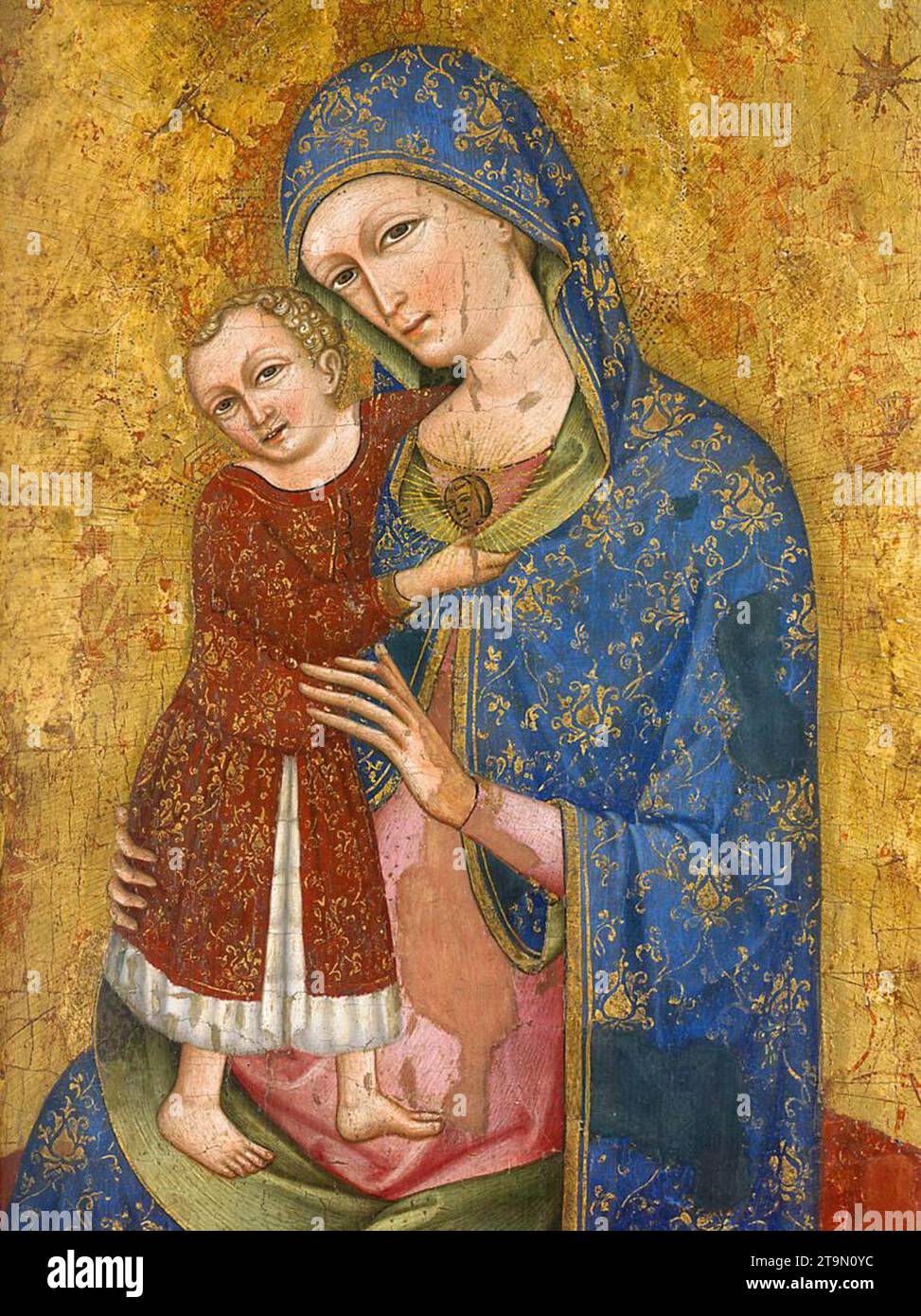Altarpiece of the Virgin Mary (central panel, detail) c. 1410 by ...