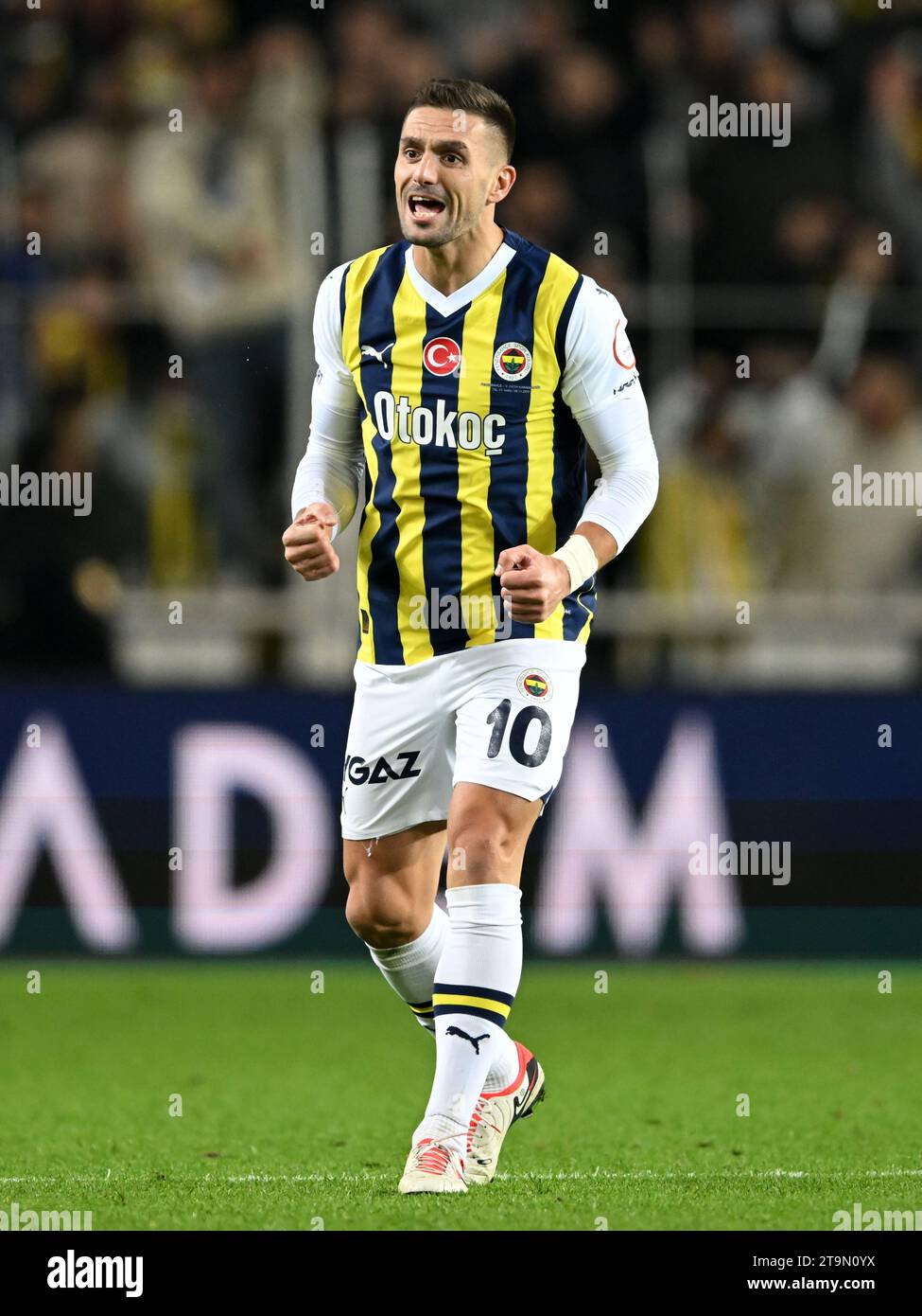ISTANBUL - Dusan Tadic of Fenerbahce SK celebrates his goal during the ...