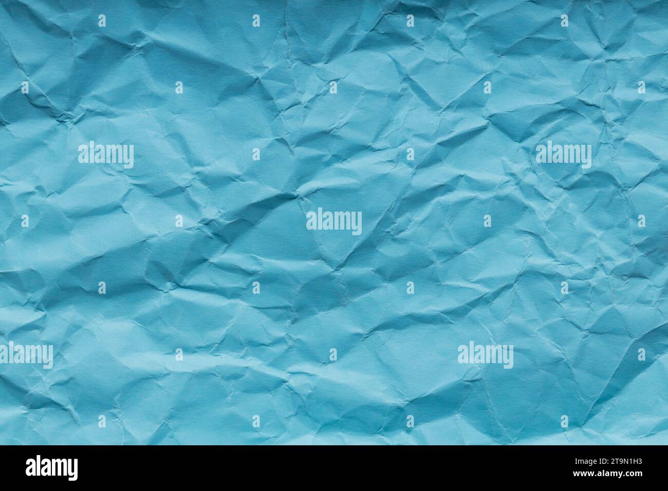 Blue Crumpled Paper Texture, Wrinkled Color Paper Pattern Stock Photo ...