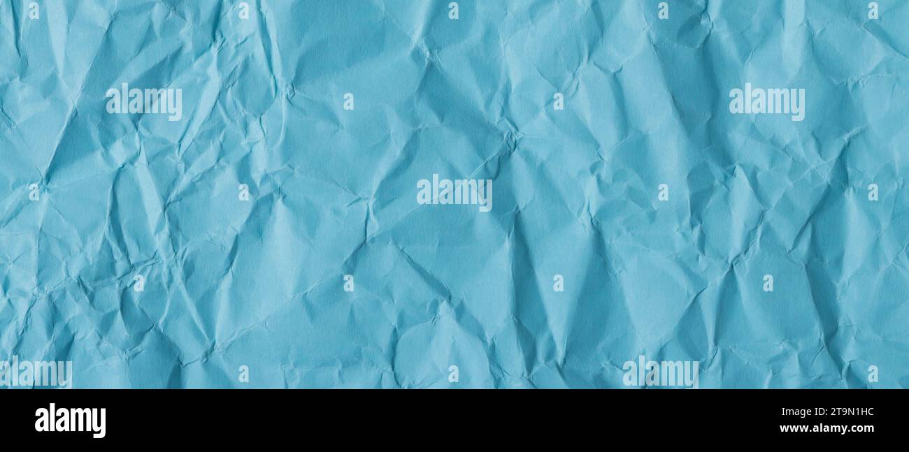 Blue crumpled paper texture hi-res stock photography and images - Alamy