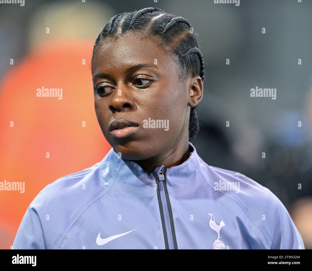Jessica Naz 7# of Tottenham Hotspur Football Club Women walks to the ...