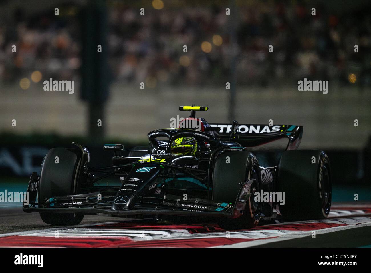 ABU DHABI,UAE. 26TH NOV 2023. LEWIS HAMILTON (MERCEDES). AHMAD ALSHEHAB ...