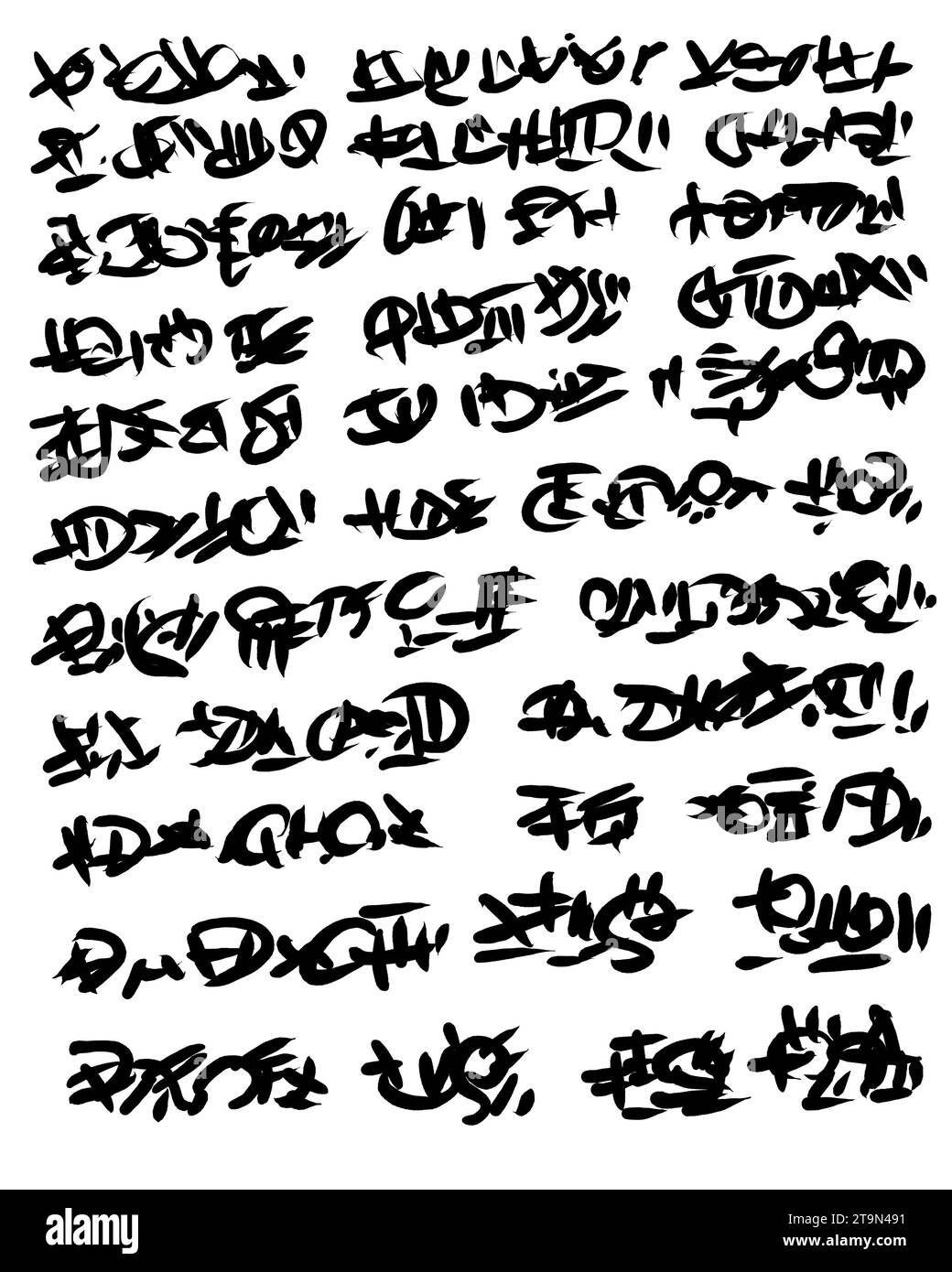 Abstract handwritten text, notes, scribbles Stock Photo - Alamy