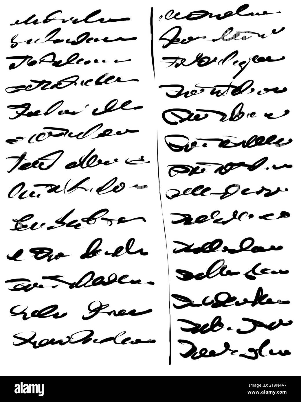 Abstract handwritten text, notes, scribbles Stock Photo - Alamy