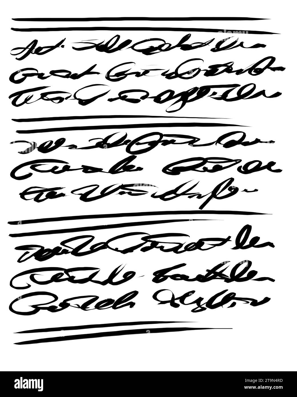 Abstract handwritten text, notes, scribbles Stock Photo - Alamy