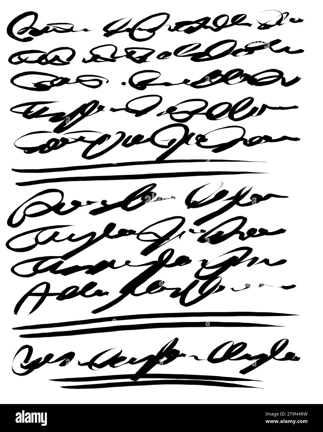 Abstract handwritten text, notes, scribbles Stock Photo - Alamy